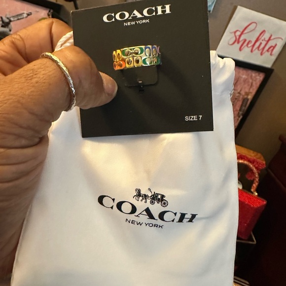 Coach | Jewelry | Coach Quilted C Band Ring | Poshmark